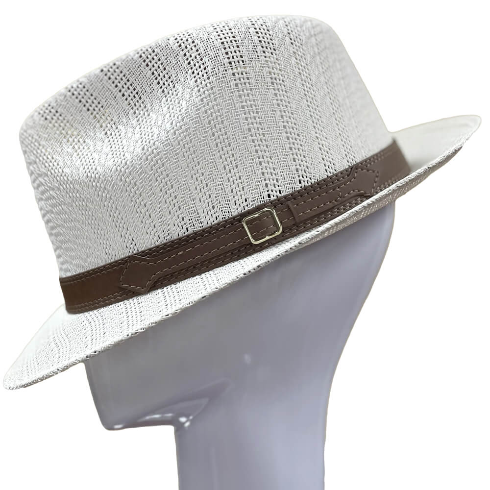 Mycubanstore item: Z2502 Detailed Calado pattern white hat by Sappa.