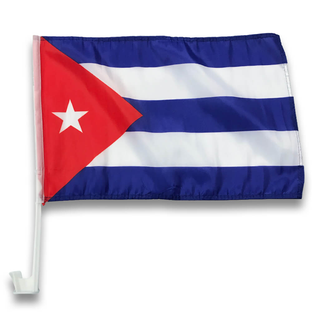 Cuban Car Flag Inches - Bandera Cubana Car Flag , Bandera Cubana Auto ...