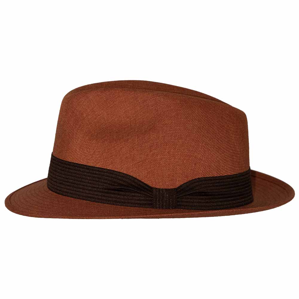 Signature Linen Fedora Hat item:LINENHAT|Mycubanstore